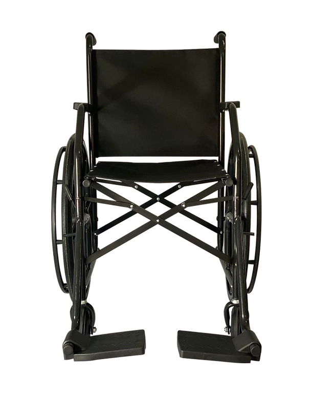 Cadeira de Rodas Simples em Aço Carbono Capacidade até 85kg MM - Loja ...