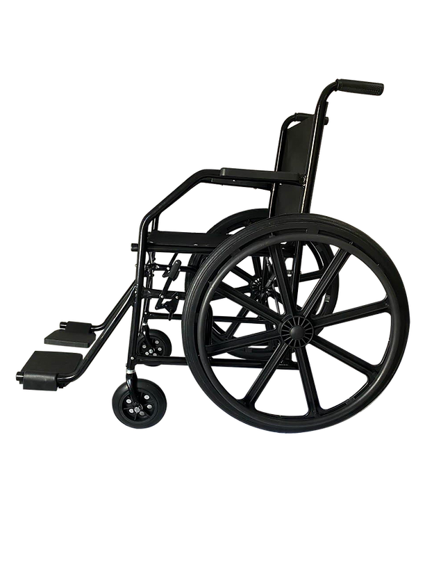 Cadeira de Rodas Simples em Aço Carbono Capacidade até 85kg MM - Loja ...