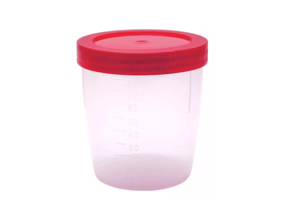 Frasco Coletor Universal Pote Urina 80ml Estéril - Cralplast - Loja ...